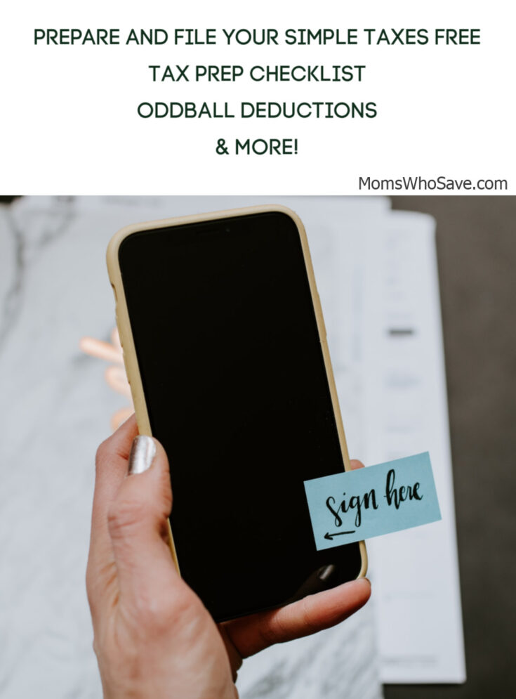 Prepare And File Your Simple Taxes FREE, Tax Prep Checklist, Oddball ...