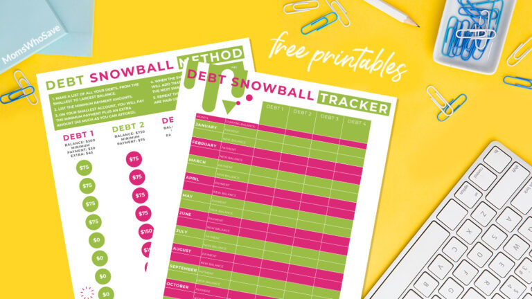 Free Printable Debt Payoff Worksheet (Debt Snowball Method ...