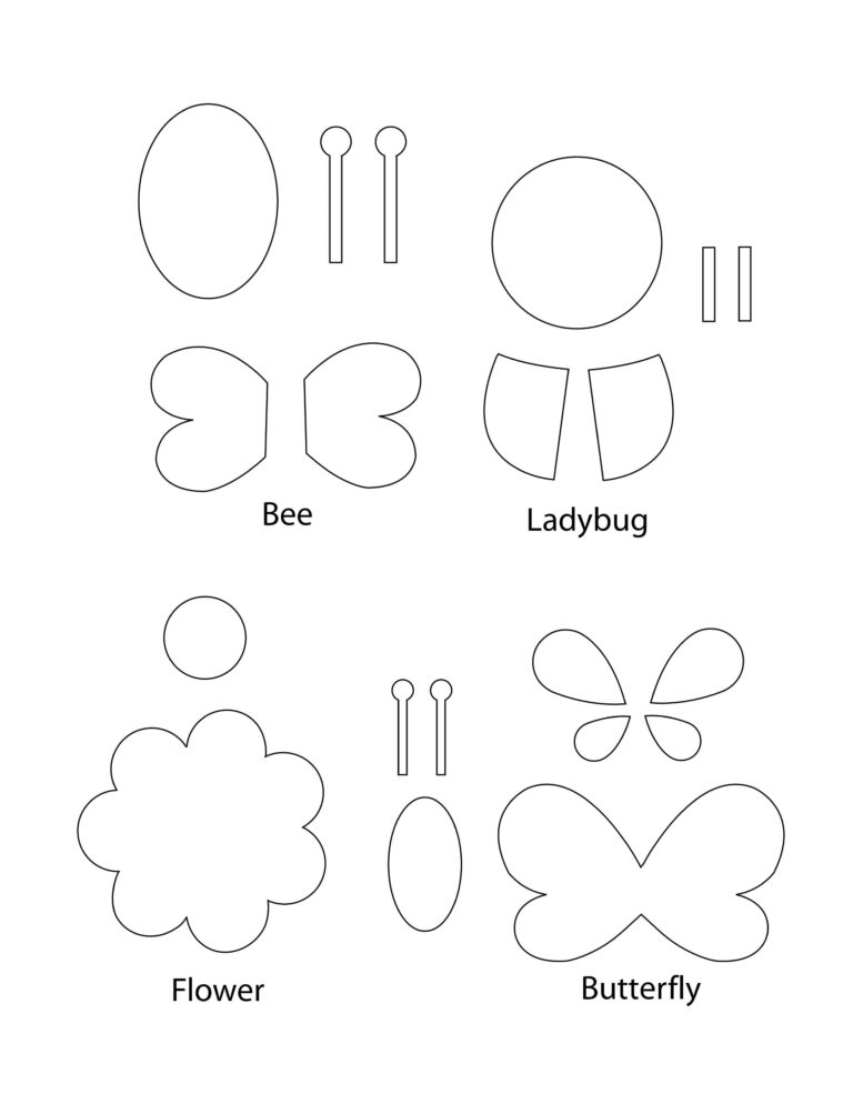 Easy Flower & Insect Puppets (Use Our Templates With Popsicle Sticks ...
