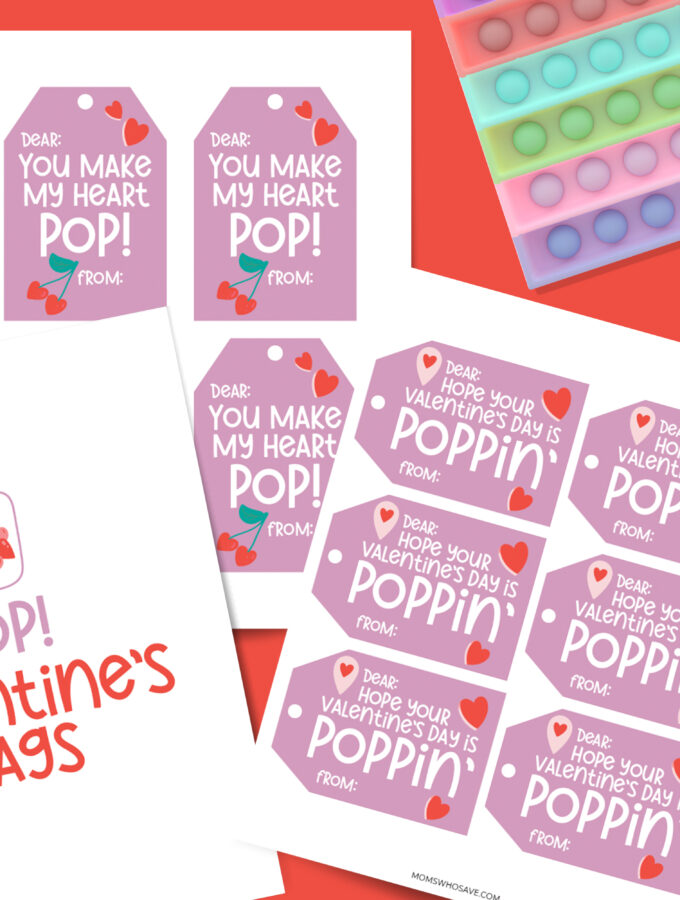 Free Printable Valentine Tags: Attach To Lollipops, Pop-Its, Or Popcorn ...