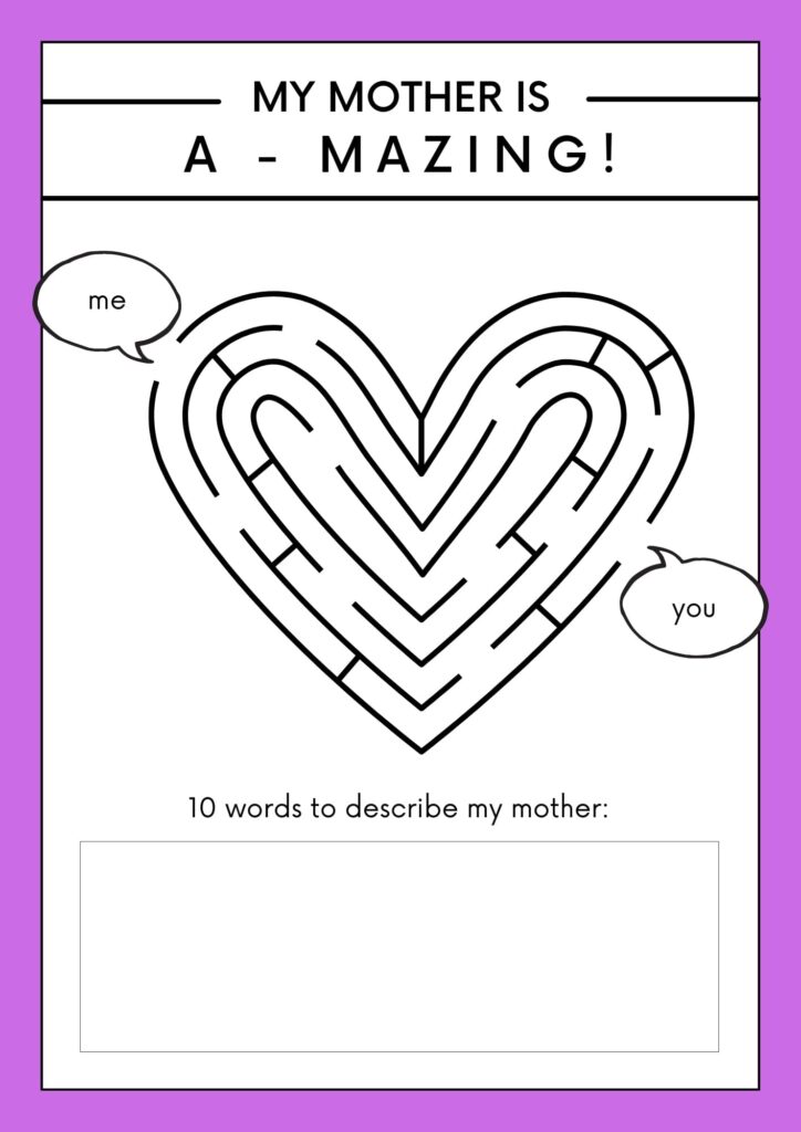 Free Printable Activities For Mother's Day | MomsWhoSave.com