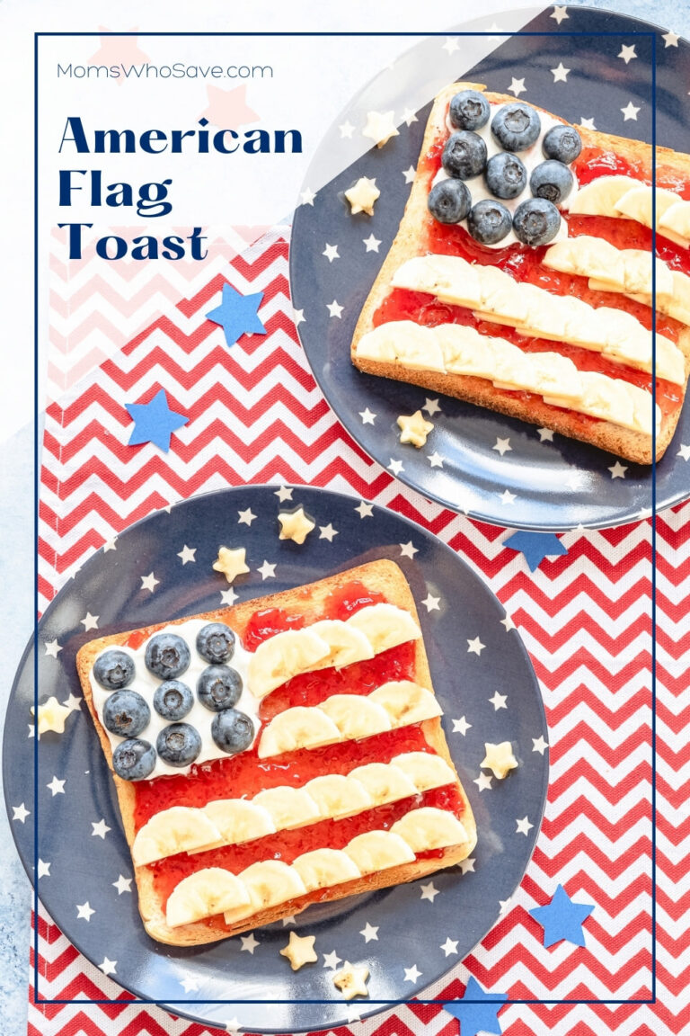 Easy American Flag Toast Recipe | MomsWhoSave.com