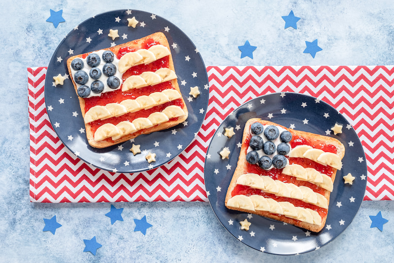 Easy American Flag Toast Recipe | MomsWhoSave.com