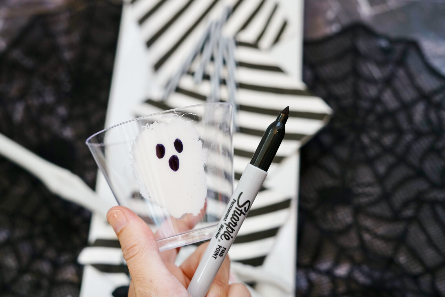 Ghost Chocolate Milk With Marshmallow Fluff | MomsWhoSave.com