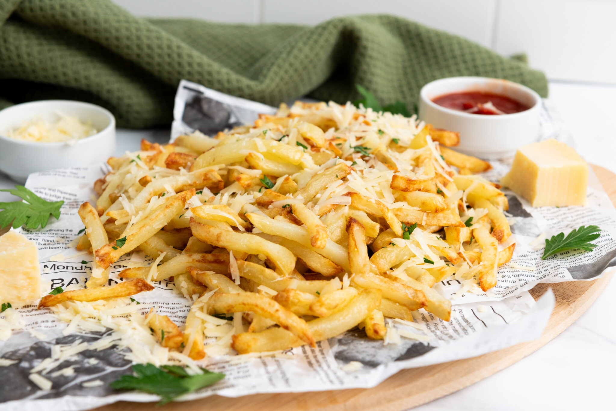 Restaurant-Style Air Fryer Parmesan Truffle Fries Recipe | MomsWhoSave.com